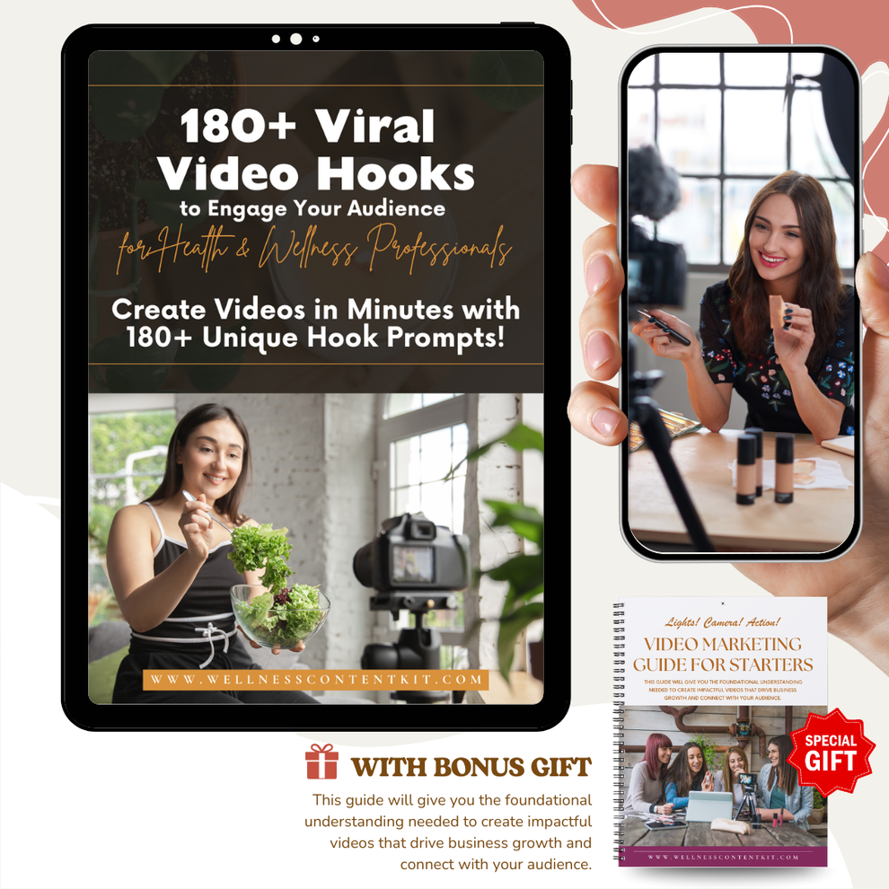 Video Hooks for Health and Wellness | 180+ Content Ideas Toolkit ...